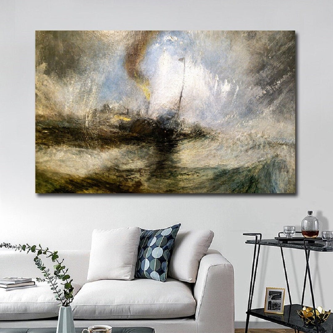 Joseph Mallord William Turner Snow Storm 1842 Canvas Print, Turner ...