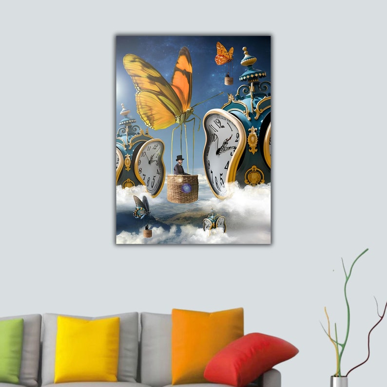 Time Travelling by Salvador Dali, Salvador Dali Canvas Print, Salvador ...