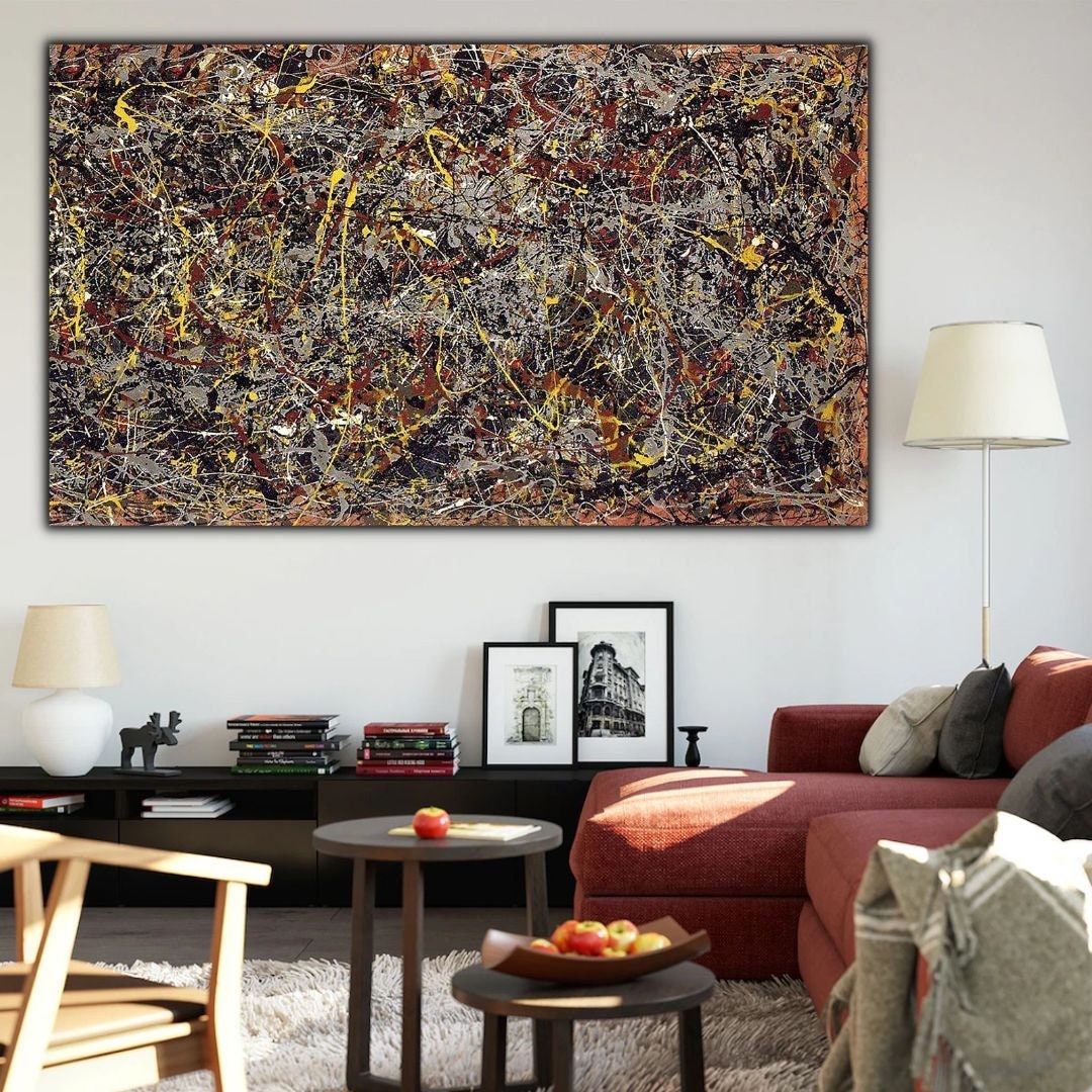 Pollock No.5 Canvas Print Jackson Pollock Canvas Art Pollock - Etsy