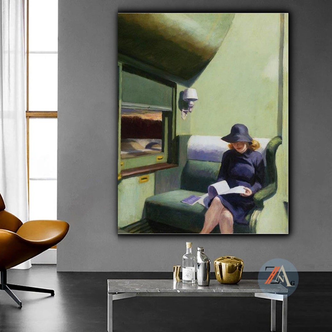 Compartment Car by Edward Hopper Wall Art, Compartment Car (1938) Wall ...