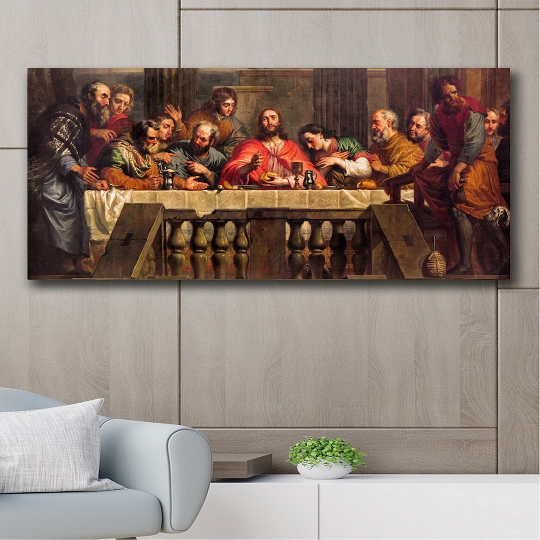 Last Supper Canvas Wall Art, Leonardo Da Vinci Poster, Da Vinci the ...