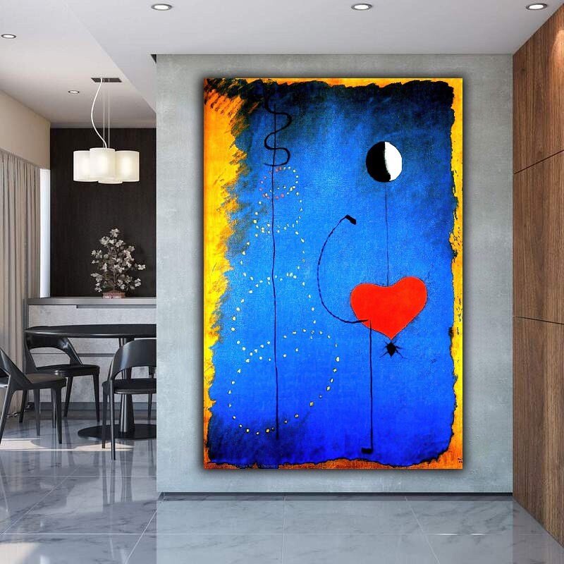 Dancer by Joan Miro Exhibition Poster, Dancer Canvas Wall Print, Joan ...