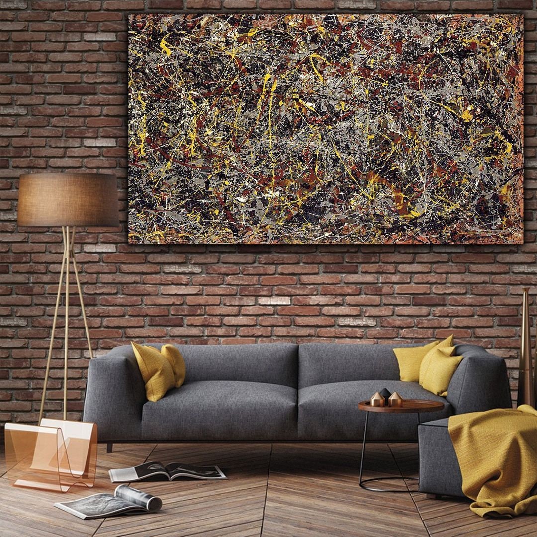 Pollock No.5 Canvas Print Jackson Pollock Canvas Art Pollock - Etsy