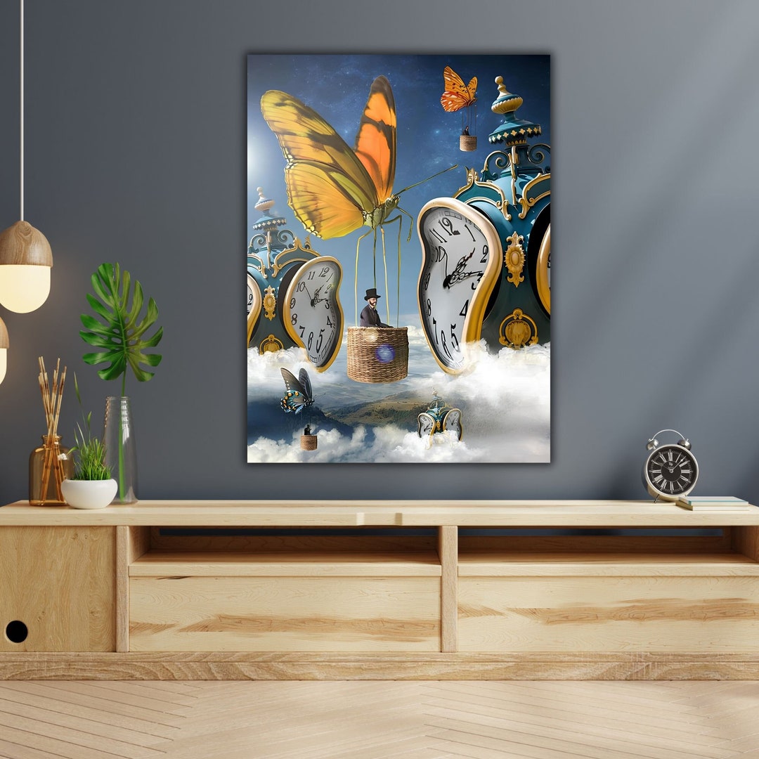 Time Travelling by Salvador Dali, Salvador Dali Canvas Print, Salvador ...