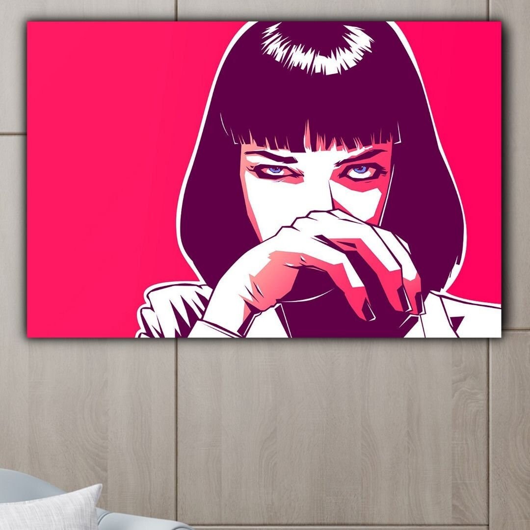 Pulp Fiction Mia Canvas Wall Art, Pulp Fiction Canvas Print, Pulp ...