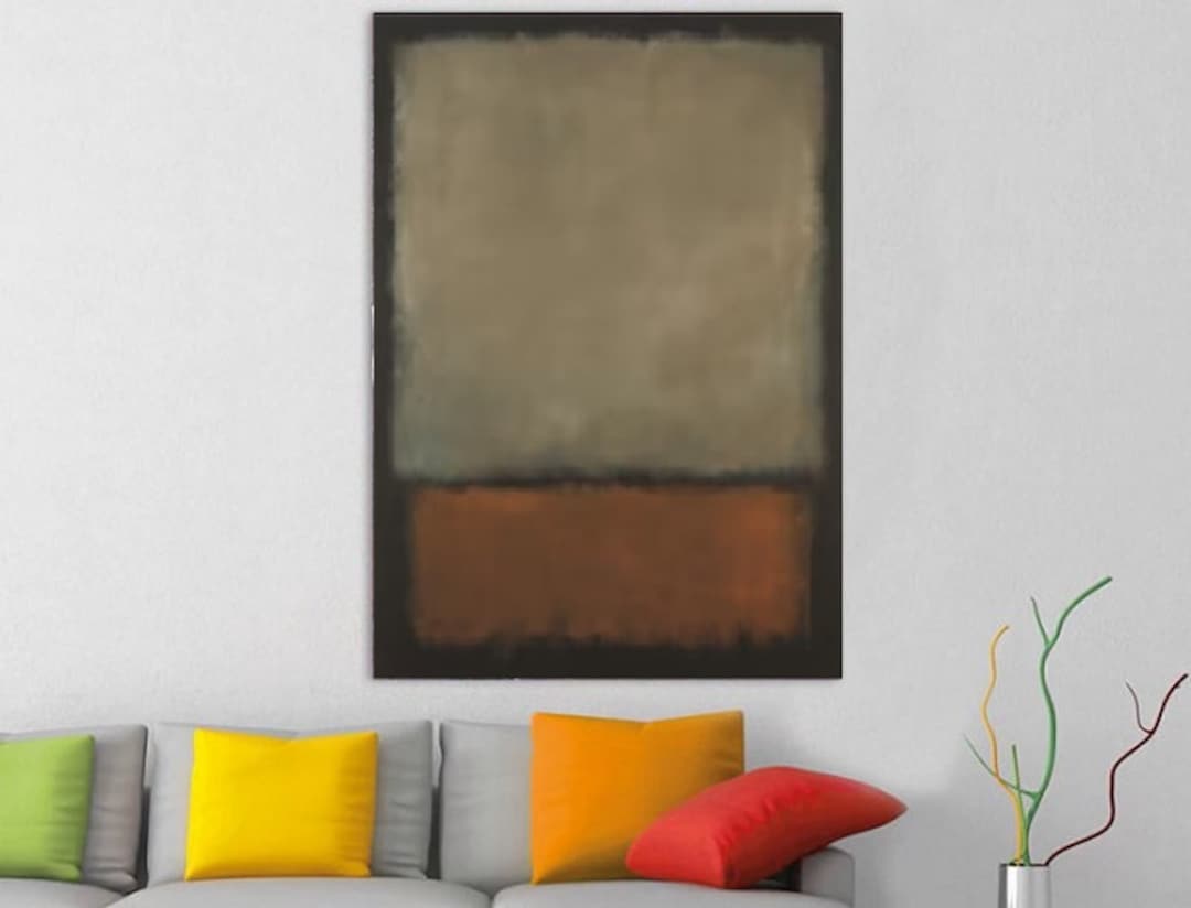 Mark Rothko Earth and Green Artwork Rothko Canvas Print - Etsy