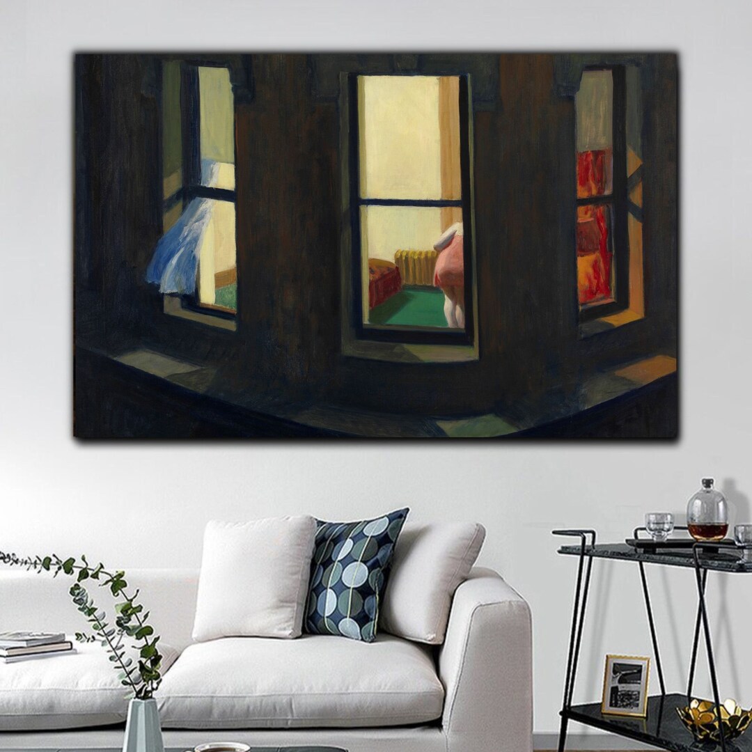 Night Windows by Edward Hopper, Night Windows Canvas Print, Hopper ...