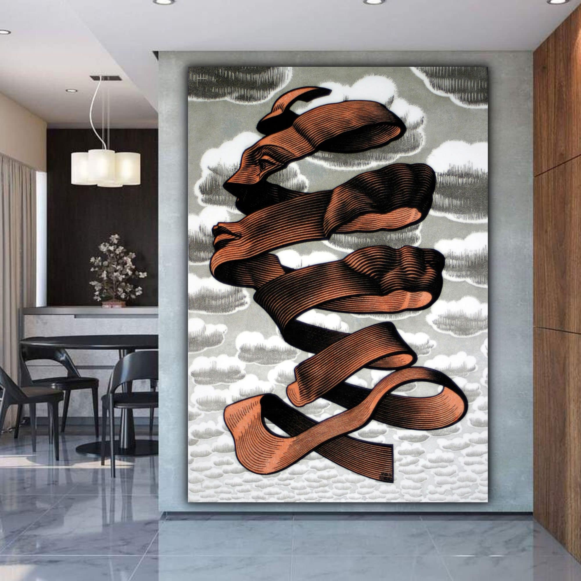 Rind by M.C. Escher Canvas Print Maurits Cornelis Escher - Etsy