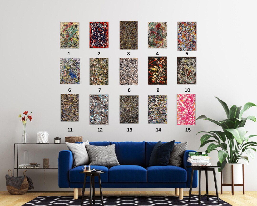 Custom Jackson Pollock Canvas Print, Choose One of From Pollock Image's ...