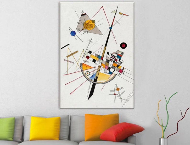 Delicate Tension by Kandinsky Wassily Kandinsky Canvas Print - Etsy