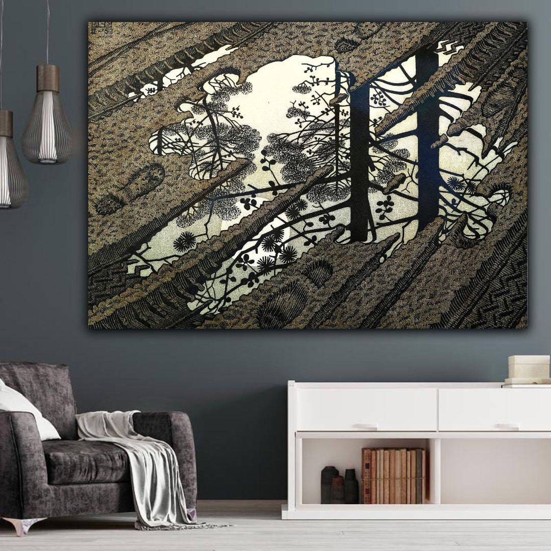 Puddle by M.C. Escher Canvas Print Maurits Cornelis Escher - Etsy