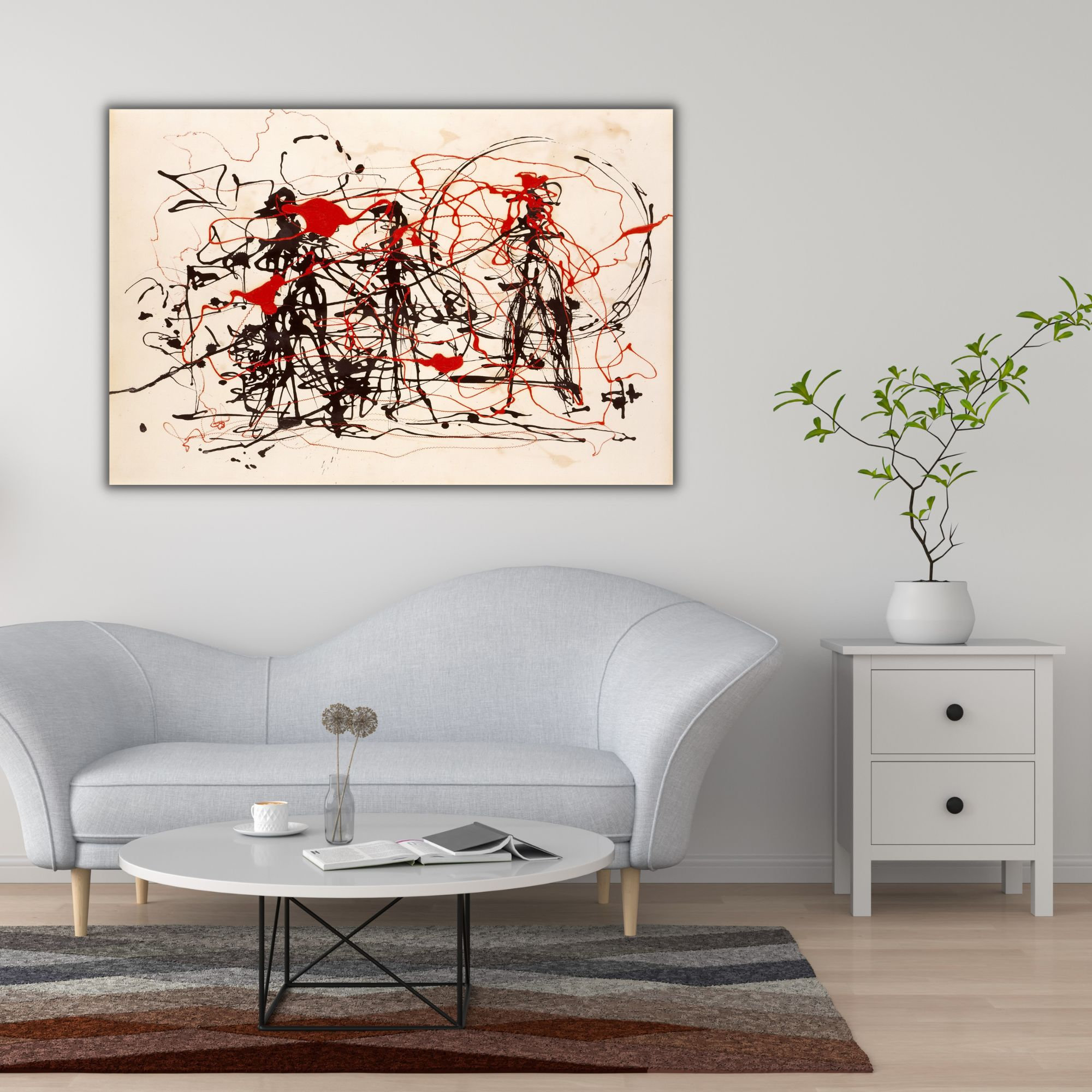 Jackson Pollock Canvas Wall Art Pollock Canvas Print Pollock - Etsy