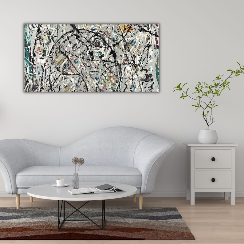 Jackson Pollock No.5 1948 Canvas Wall Art, Pollock Canvas Print ...