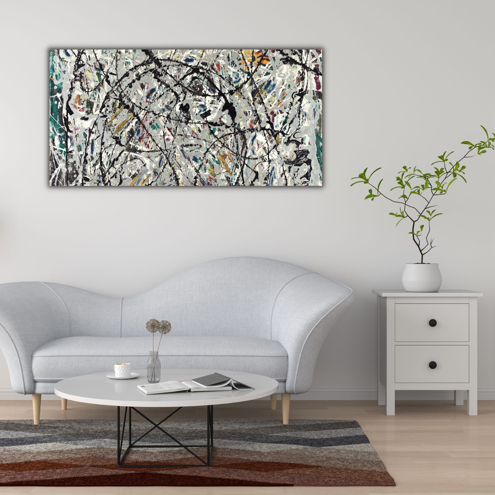 Jackson Pollock No.5 1948 Canvas Wall Art, Pollock Canvas Print ...