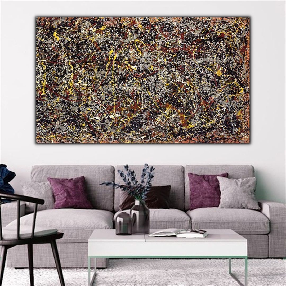 Pollock No.5 Canvas Print Jackson Pollock Canvas Art Pollock - Etsy