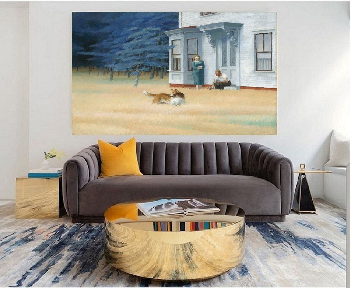 Cape Cod Evening 1939 by Edward Hopper, Cape Cod Evening 1939 Canvas ...