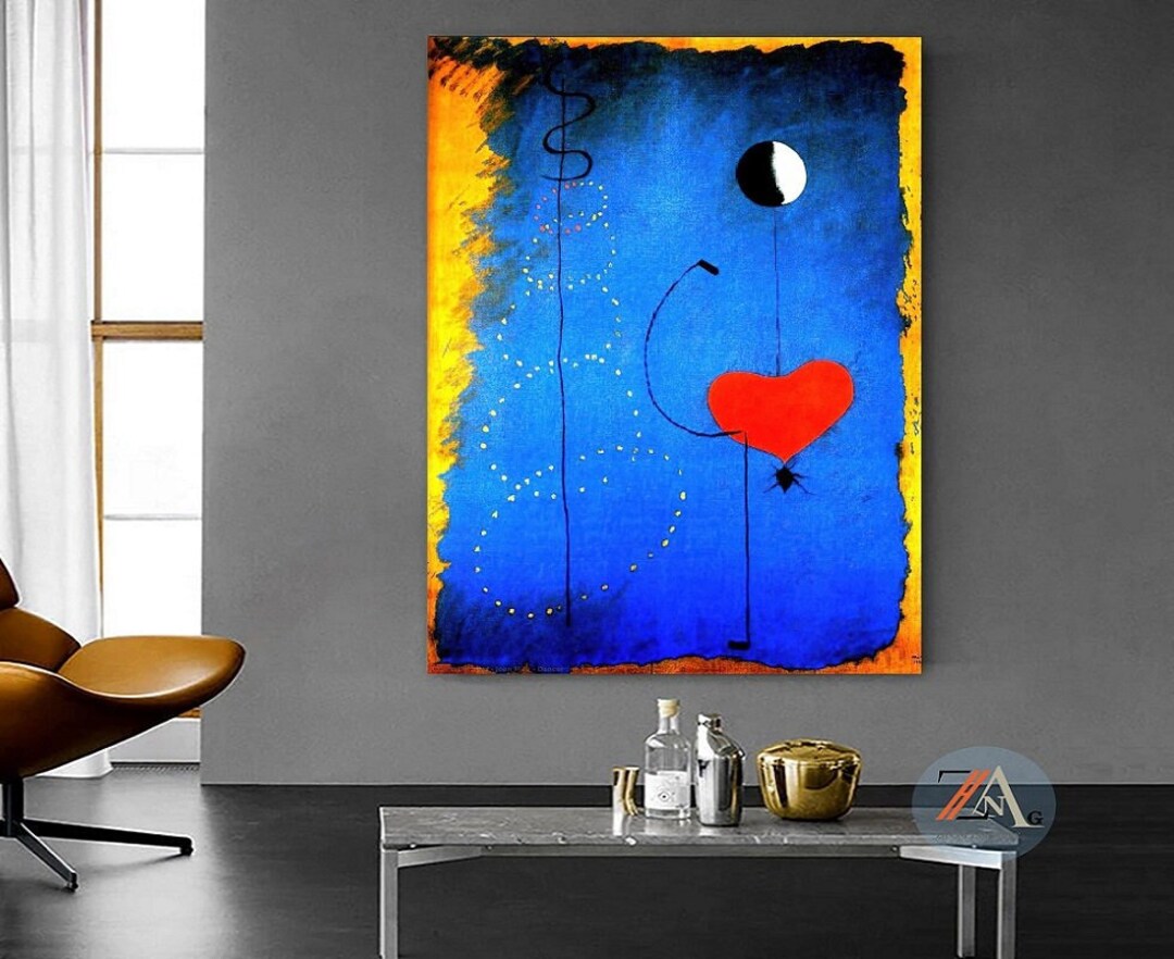 Dancer by Joan Miro Exhibition Poster, Dancer Canvas Wall Print, Joan ...