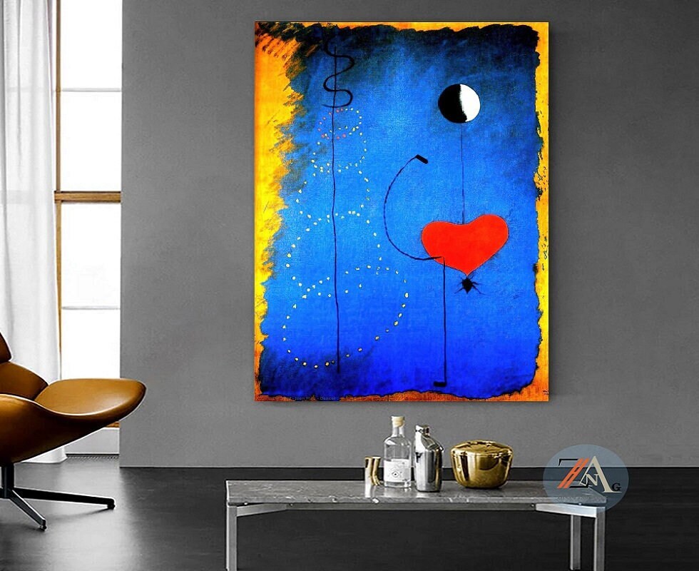 Dancer by Joan Miro Exhibition Poster, Dancer Canvas Wall Print, Joan ...