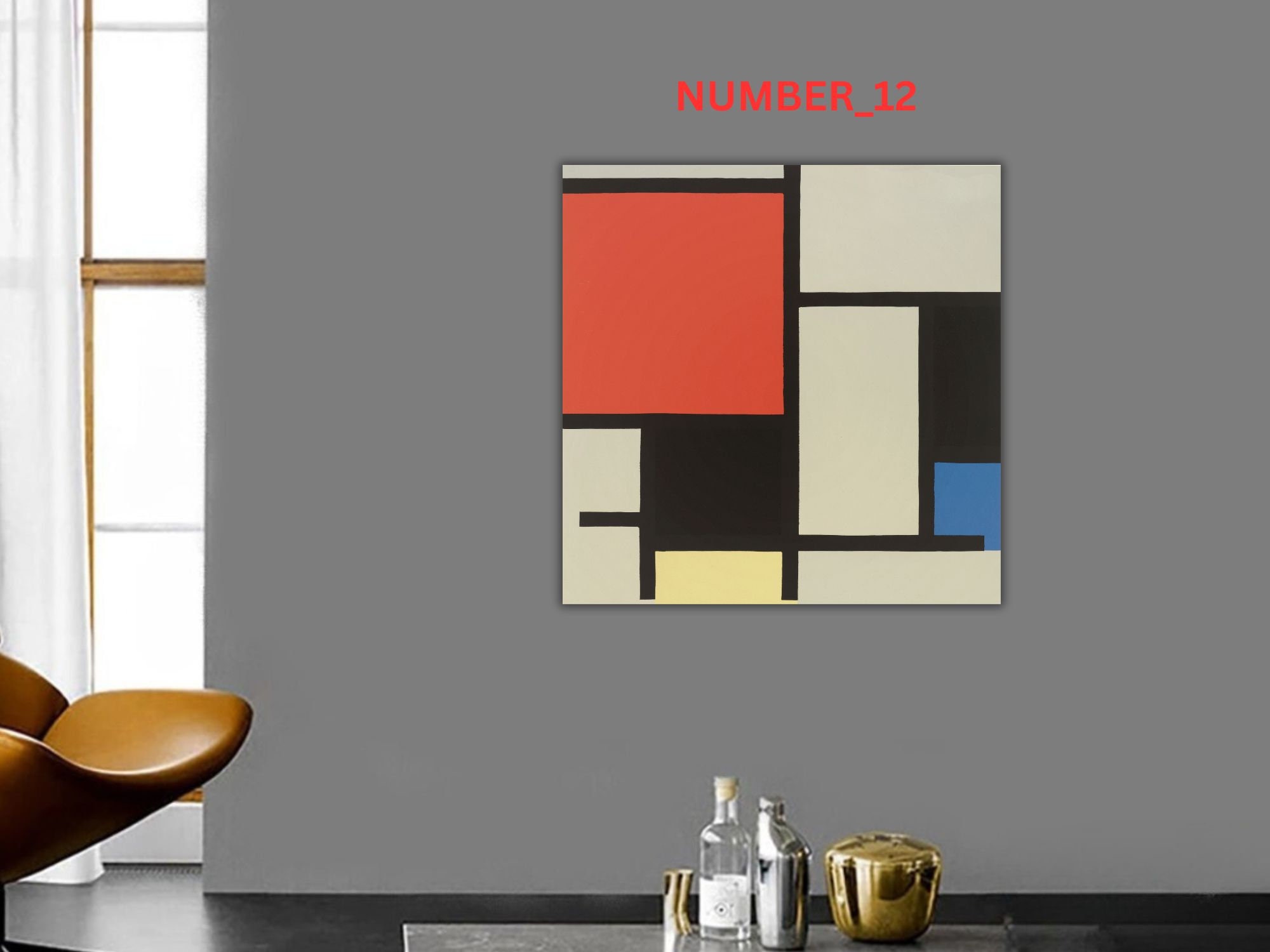 Choose One of From Mondrian Artworks, Custom Piet Mondrian Composition ...