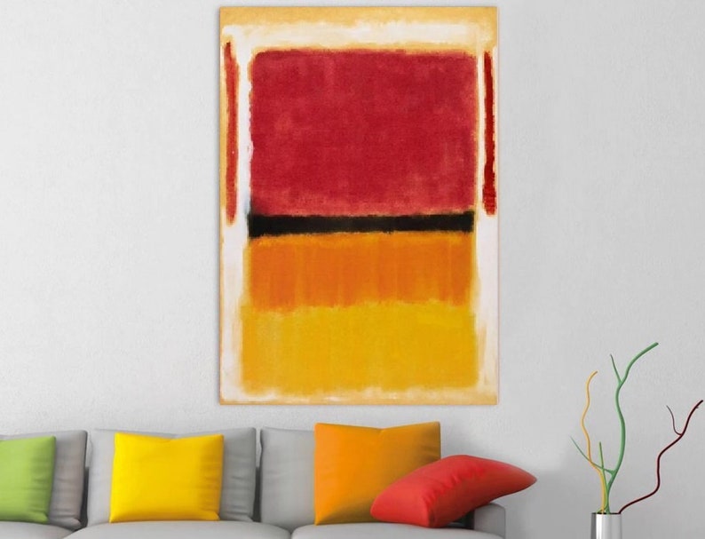 Mark Rothko Set of 4 Canvas Prints, Mark Rothko Wall Art, Mark Rothko ...