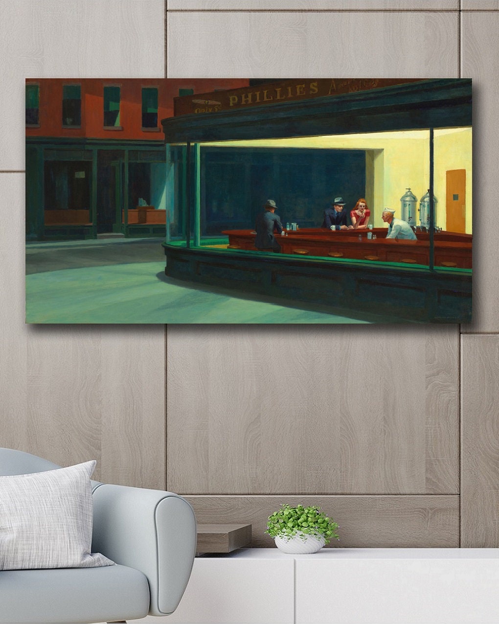 Nighthawks by Edward Hopper Wall Art, Nighthawks Canvas Print, Edward ...