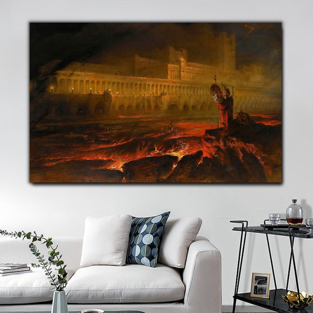 Pandemonium by John Martin, John Martin Canvas Print, John Martin ...