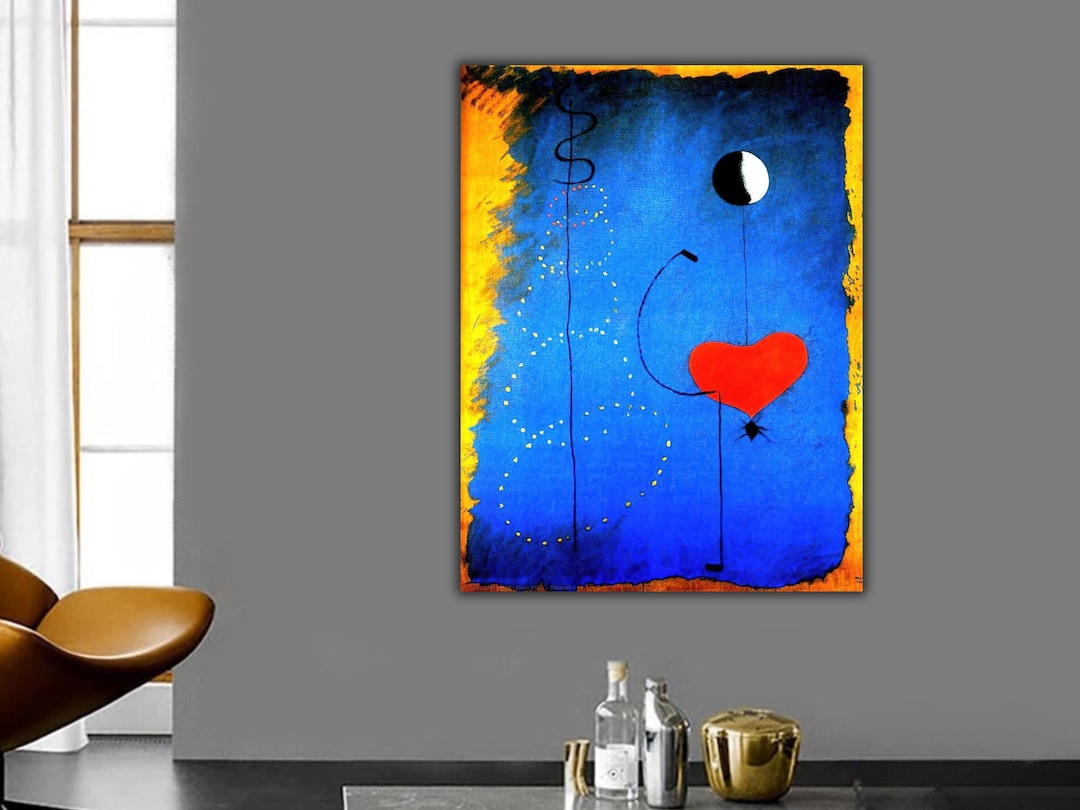 Dancer by Miro Canvas Wall Art, Joan Miro Print Art, Joan Miro Artworks ...