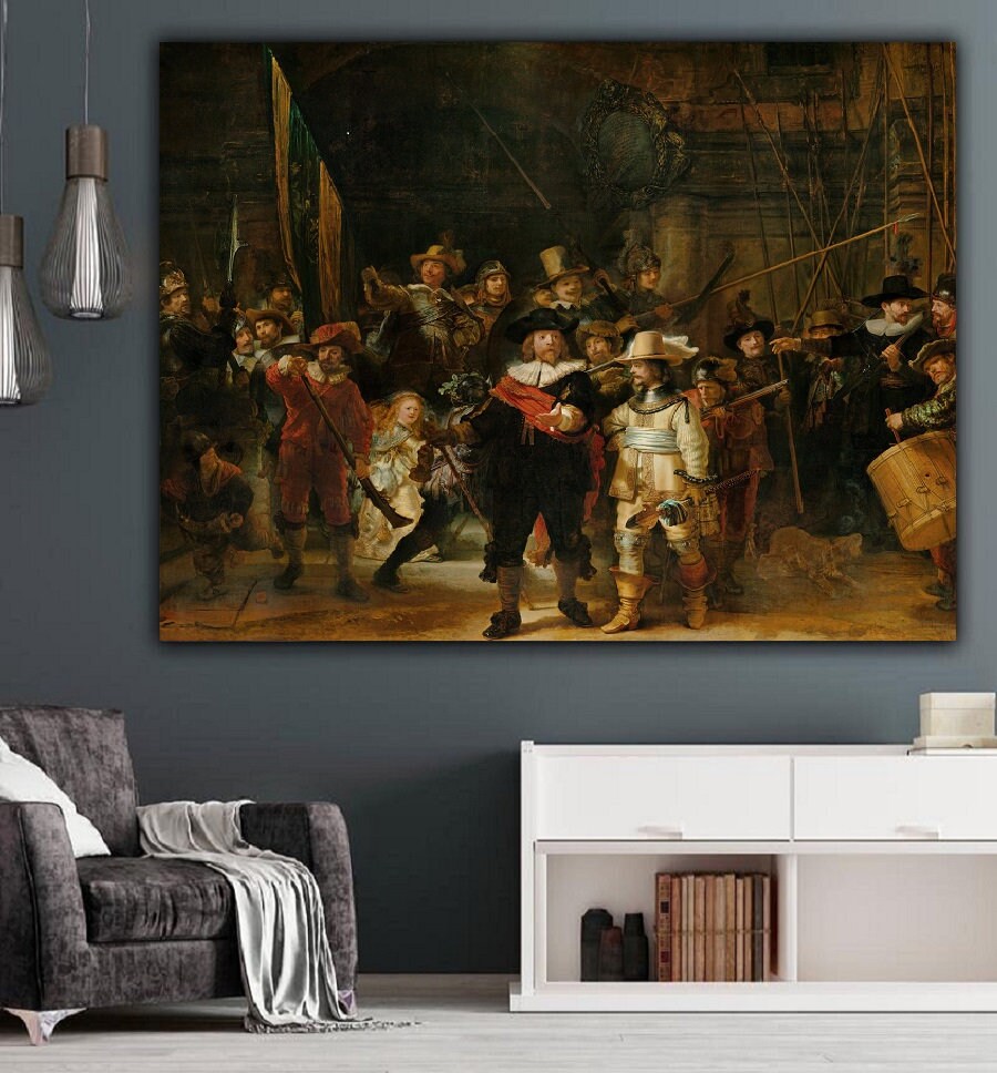 The Night Watch Canvas Print, the Night Watch by Rembrandt, the Night ...
