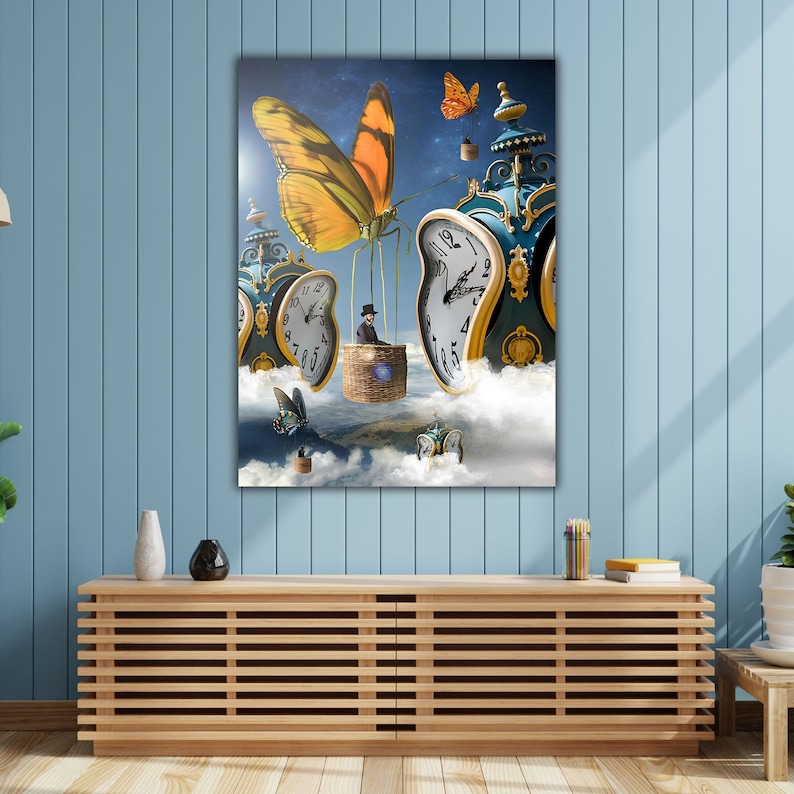 Time Travelling by Salvador Dali, Salvador Dali Canvas Print, Salvador ...