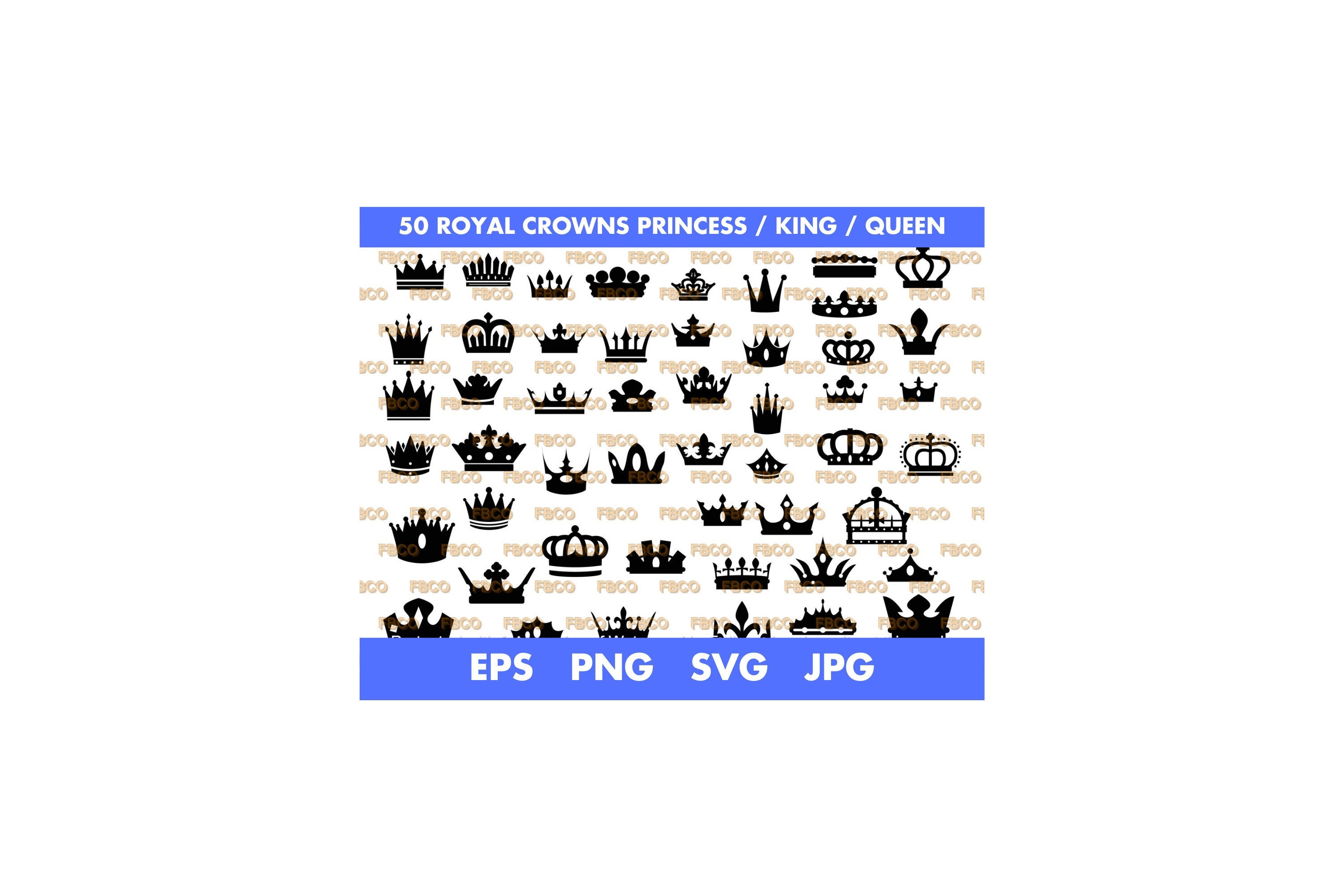 20 Crowns SVG Bundle, Princess Tiara King Queen Crown SVG for Cricut ...