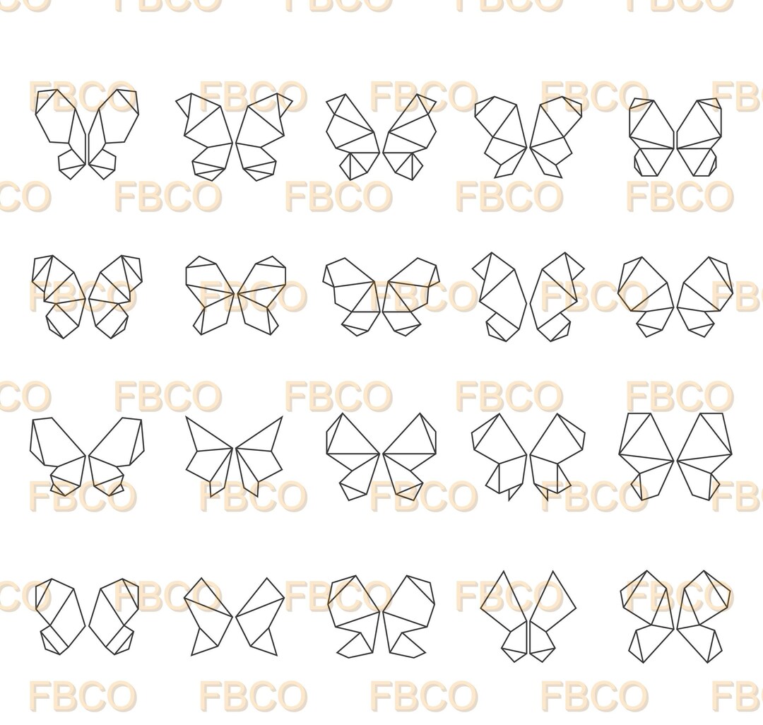 Origami Wings SVG, EPS, PNG, Wings Clip Art, Wings Cut File, Vector ...
