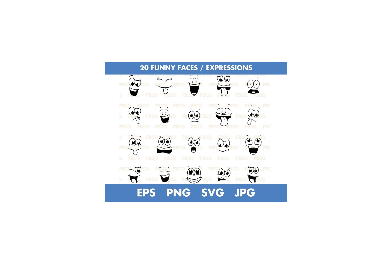 Face Emoji SVG, Face Expression SVG, Emoji SVG, Faces, Emoticon for ...