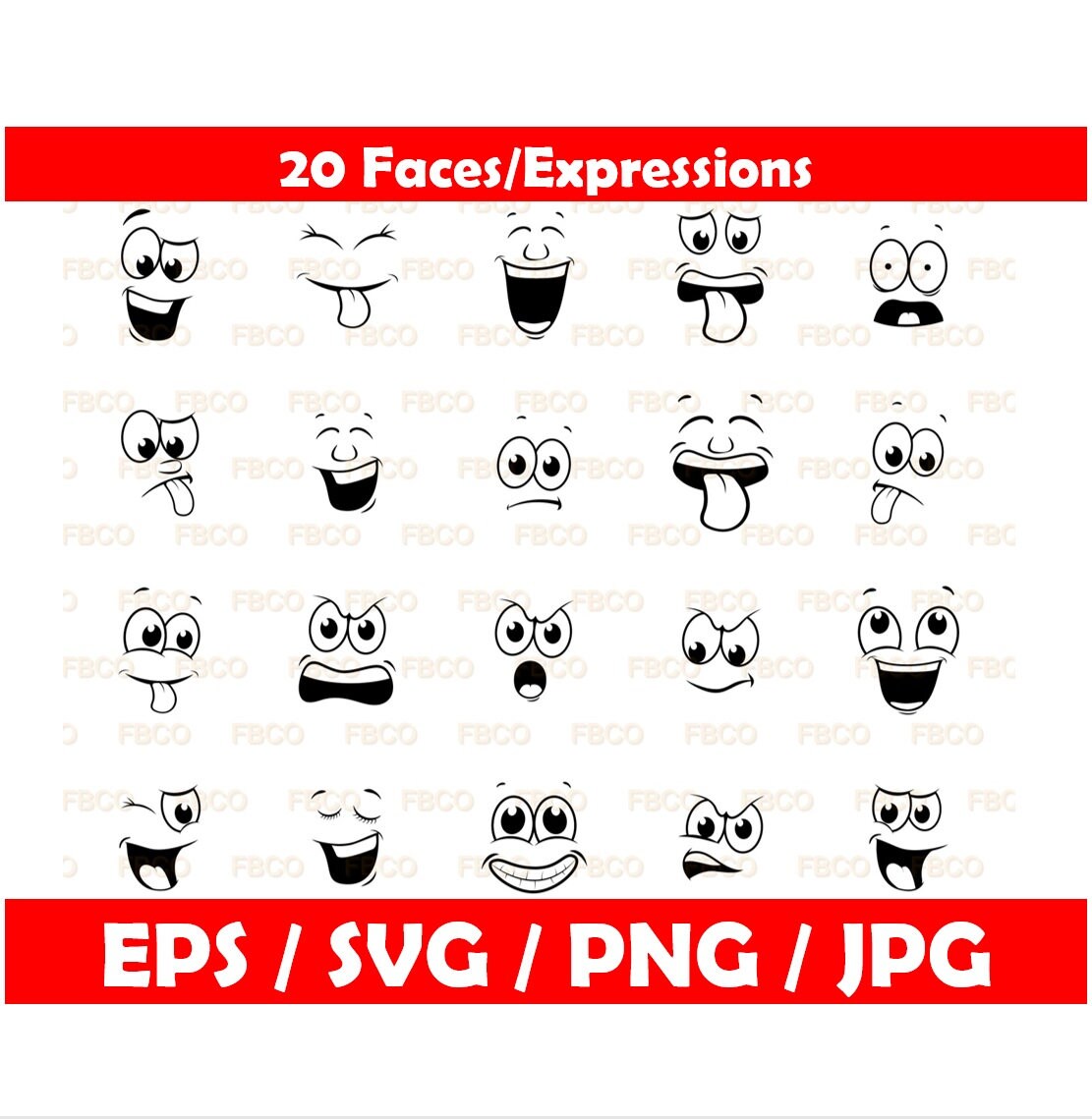 Face Emoji SVG Face Expression SVG Emoji SVG Faces - Etsy Israel