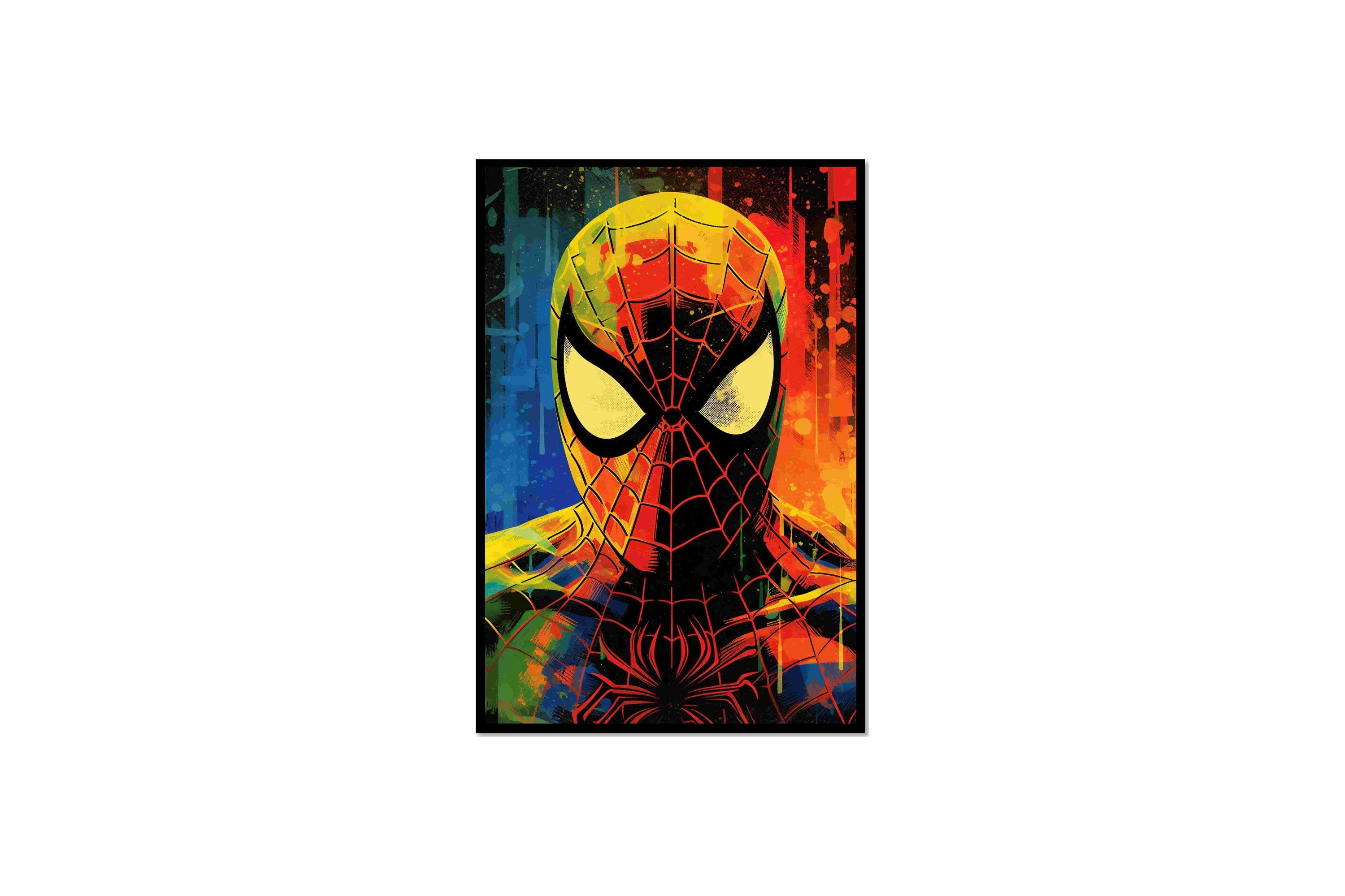 Funky Spidey, Spiderverse, Colorful Spider-man Art Poster Printable ...