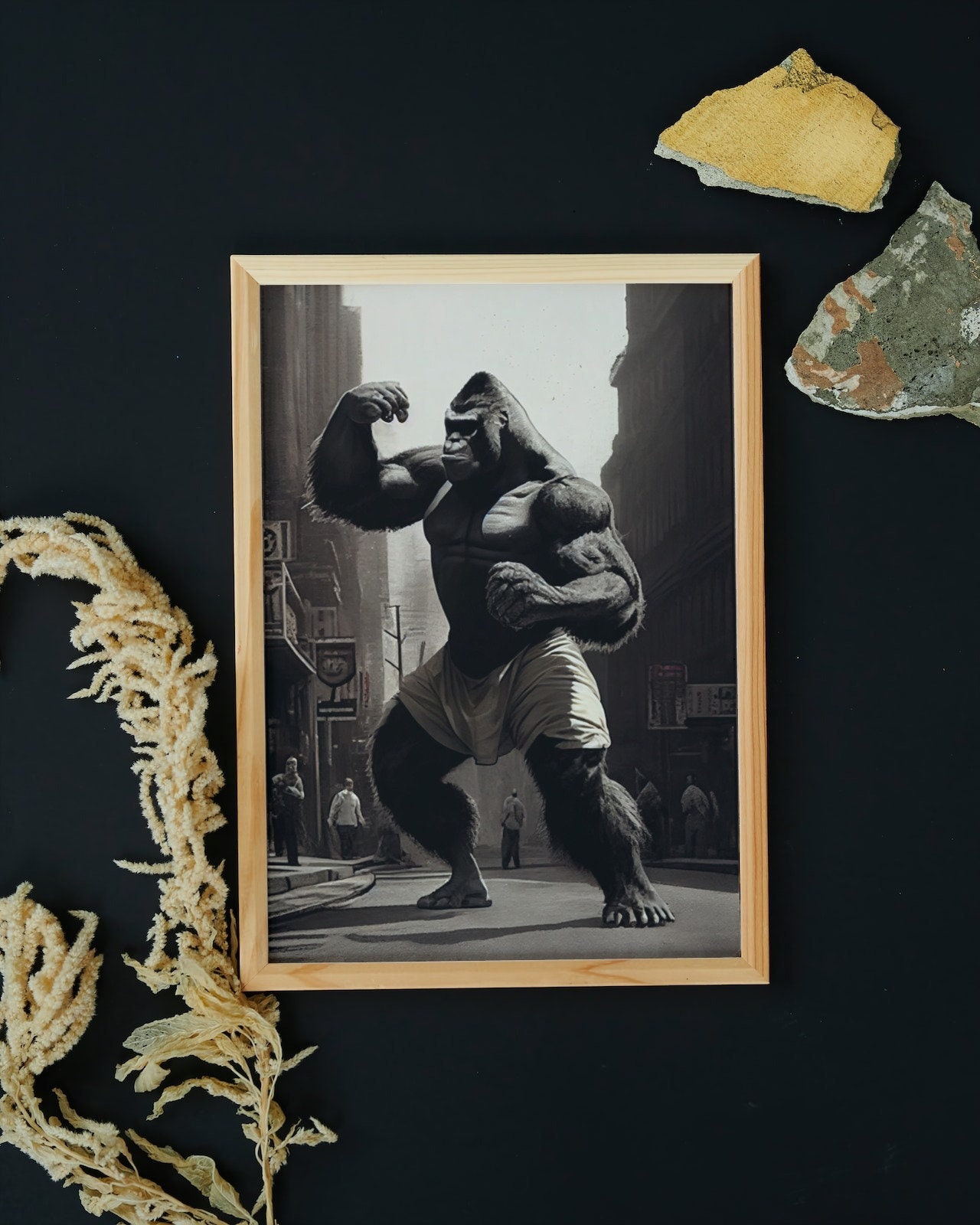 King Kong Digital Print Art, King Kong Tai Chi, Kong Art, Printable ...