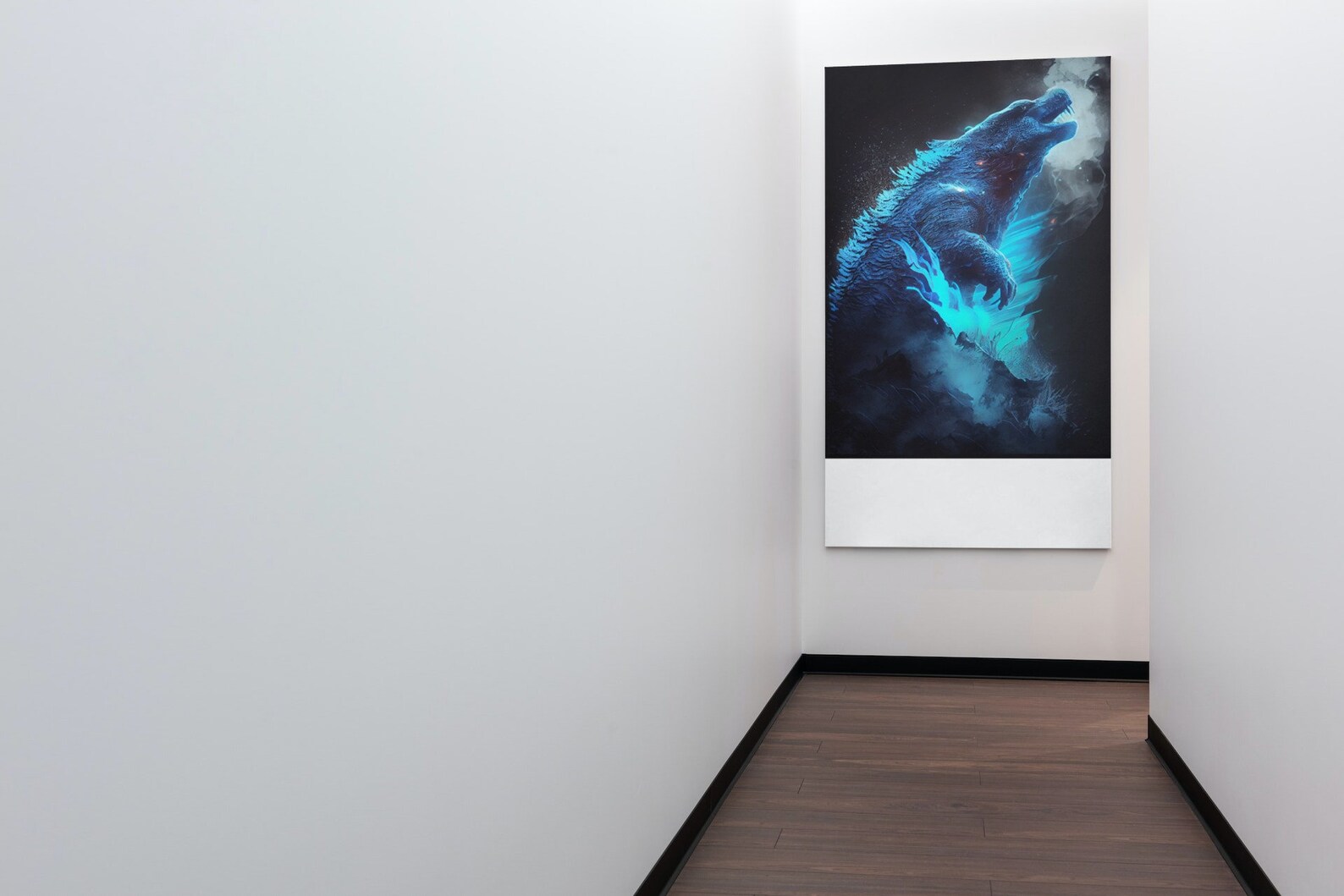Godzilla Glowing Blue Lightning Print //COOL GODZILLA GRAPHICS ...