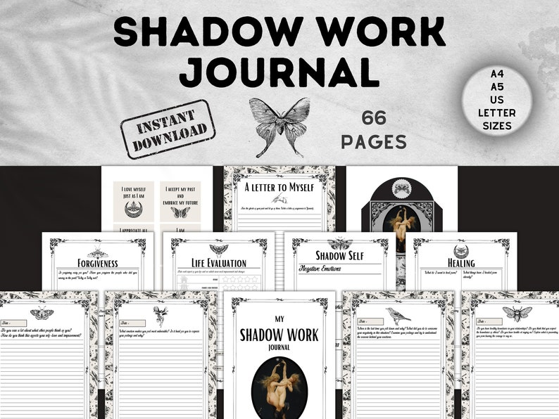 Shadow Work Journal Prompts PDF| Shadow Work Workbook| Inner Child ...