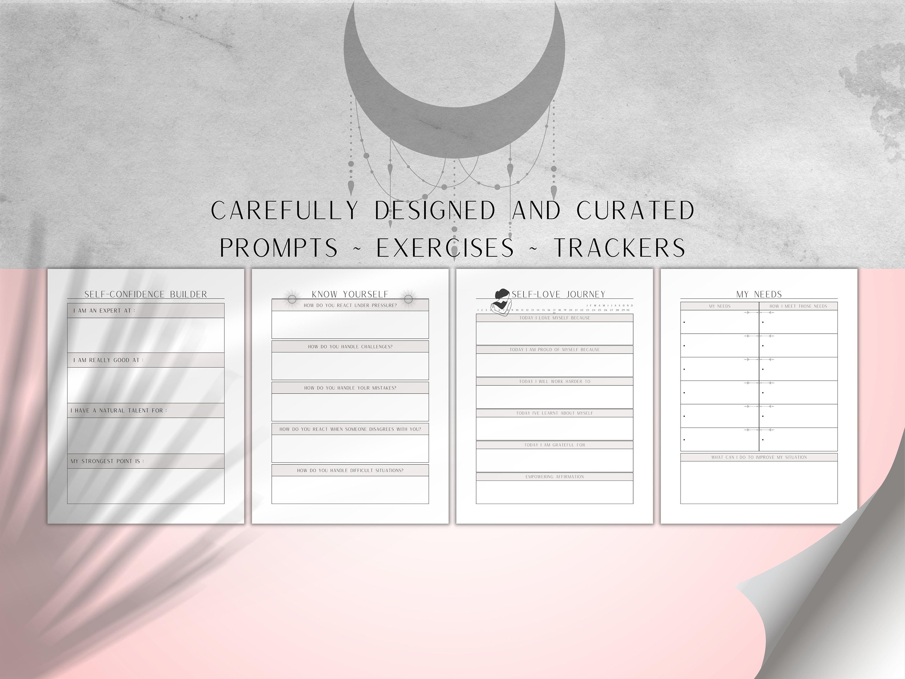 Self Confidence Journal PRINTABLE Self Esteem Planner Confidence ...