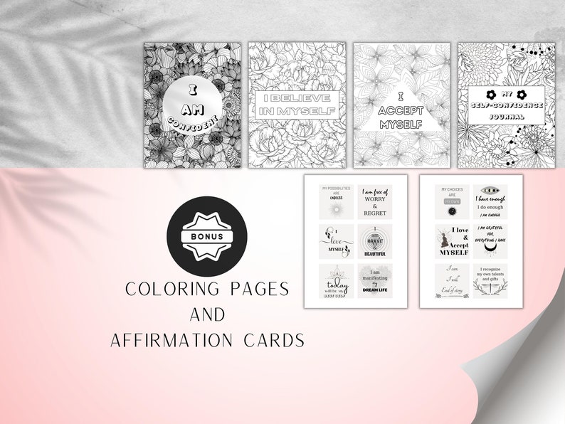 Self Confidence Journal PRINTABLE Self Esteem Planner Confidence ...