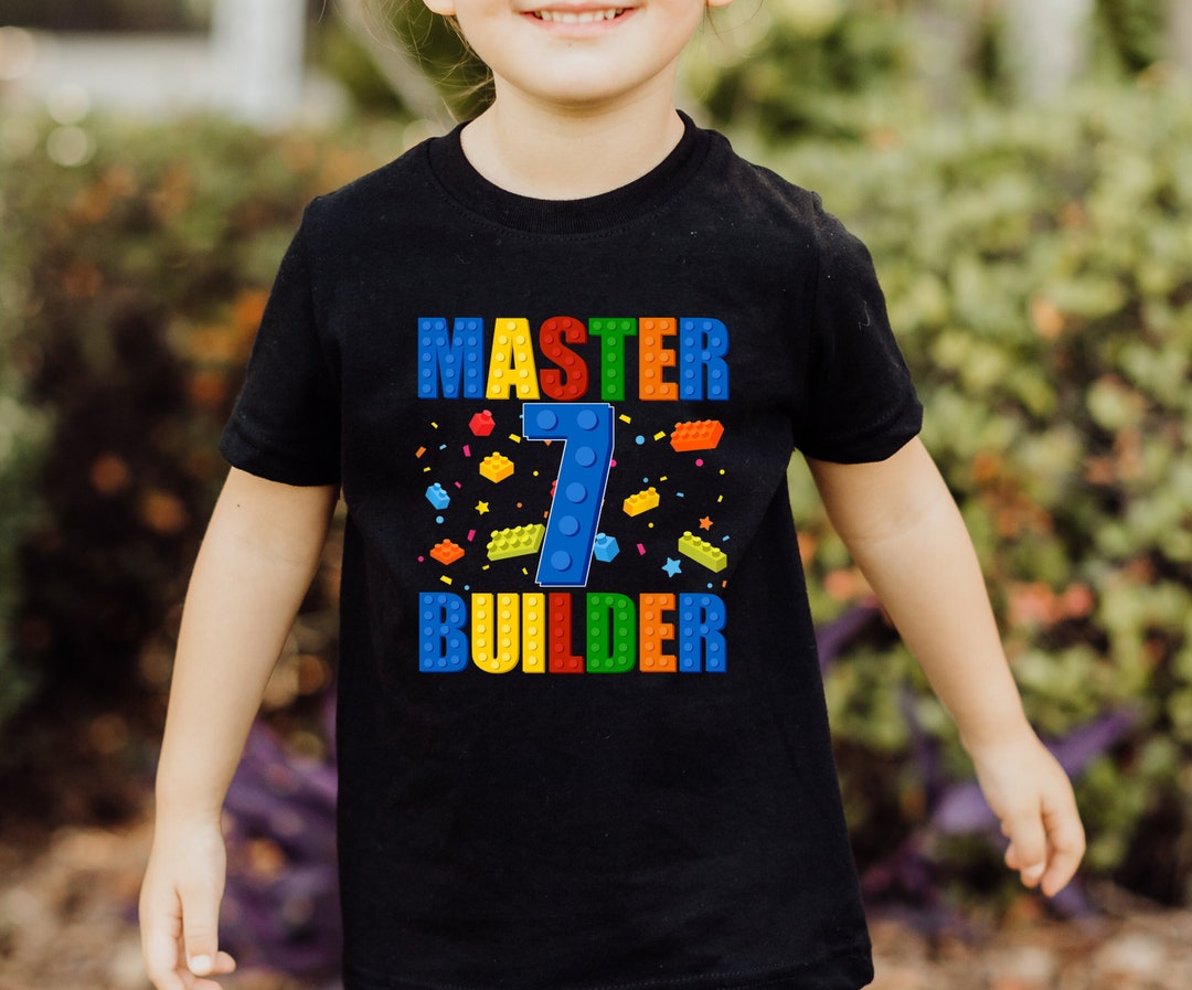 Building Bricks Birthday Shirt,master Builder Shirt,demo Expert, Clean ...