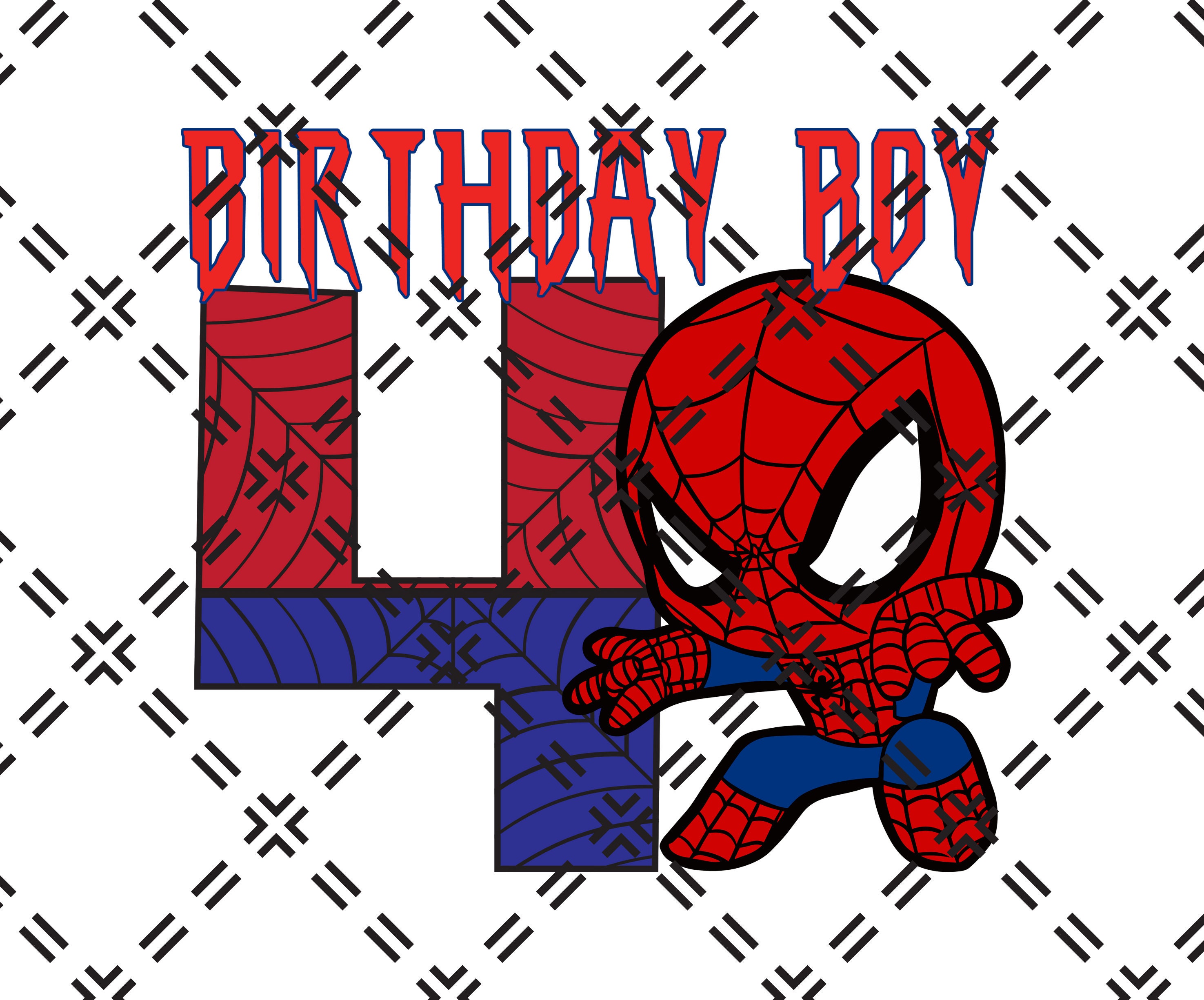 Spiderman 4rd Birthday Boy PNG, It's My Birthday, Spiderman, Spiderman ...