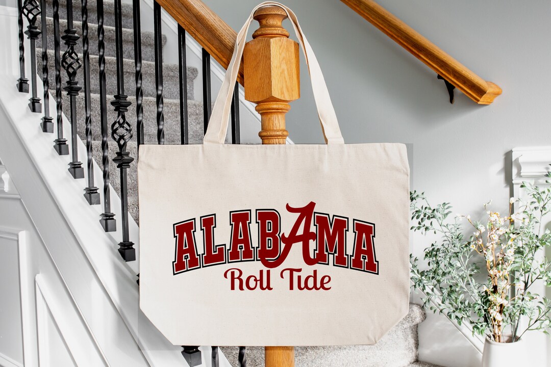Alabama Roll Tite Tote Bag, Alabama Crimson Tide Tote Bag, Alabama ...