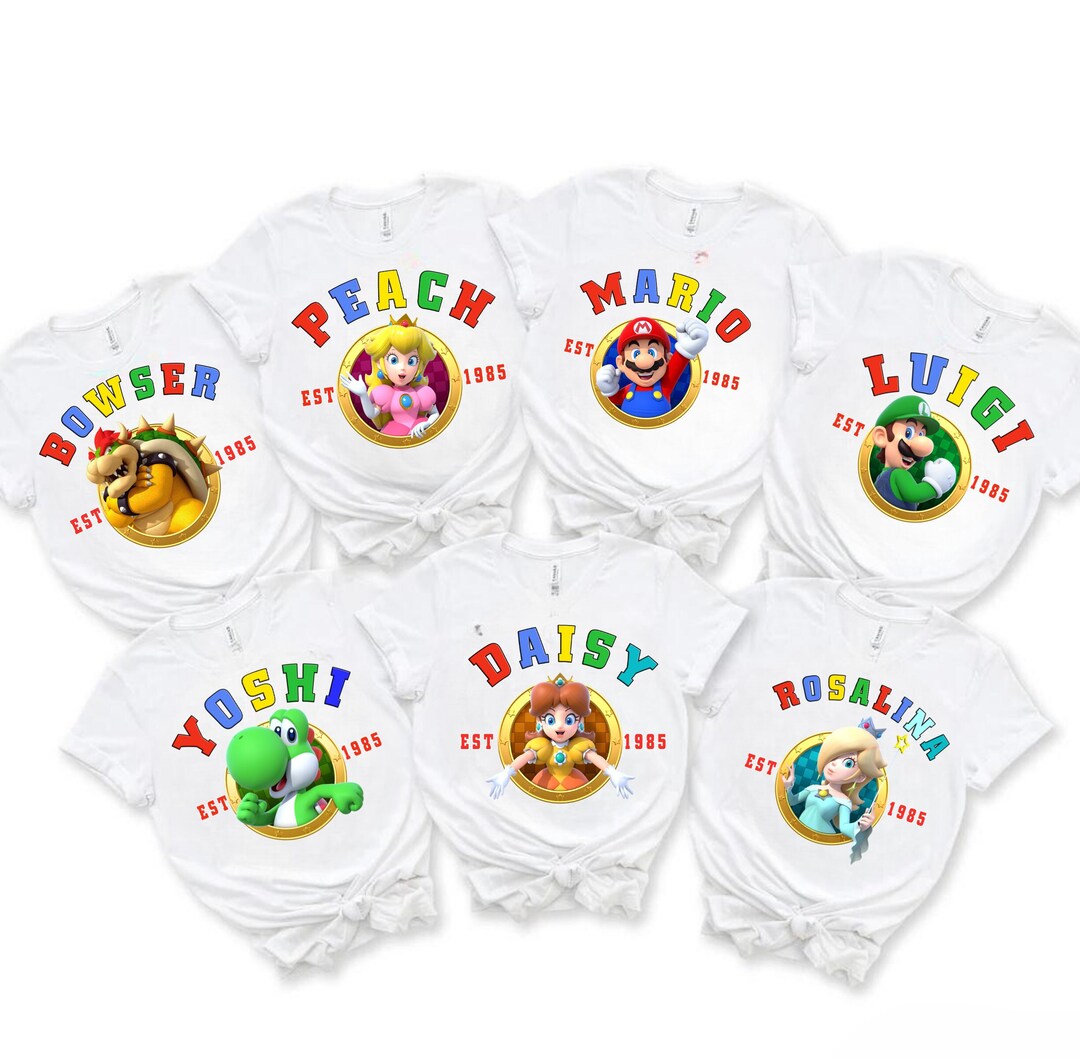 Personalized Super Mario Birthday Sweatshirt, Shirt, Hoodie: Family ...