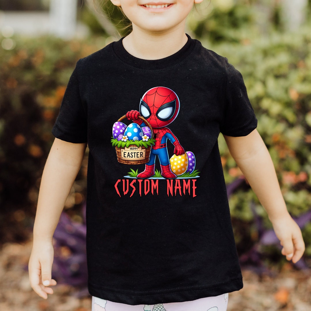 Personalized Spiderman Easter Shirt, Spidey Easter Basket Toddler ...