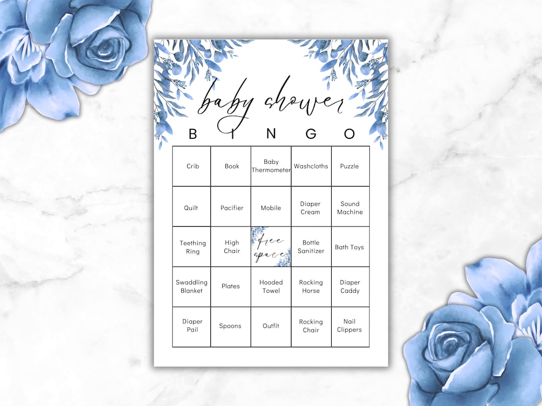 Baby Shower Bingo, Baby Bingo Printable, 30 Prefilled Bingo Cards, Baby ...