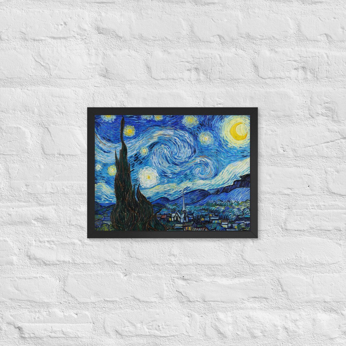 Vincent Van Gogh the Starry Night Framed Poster - Etsy