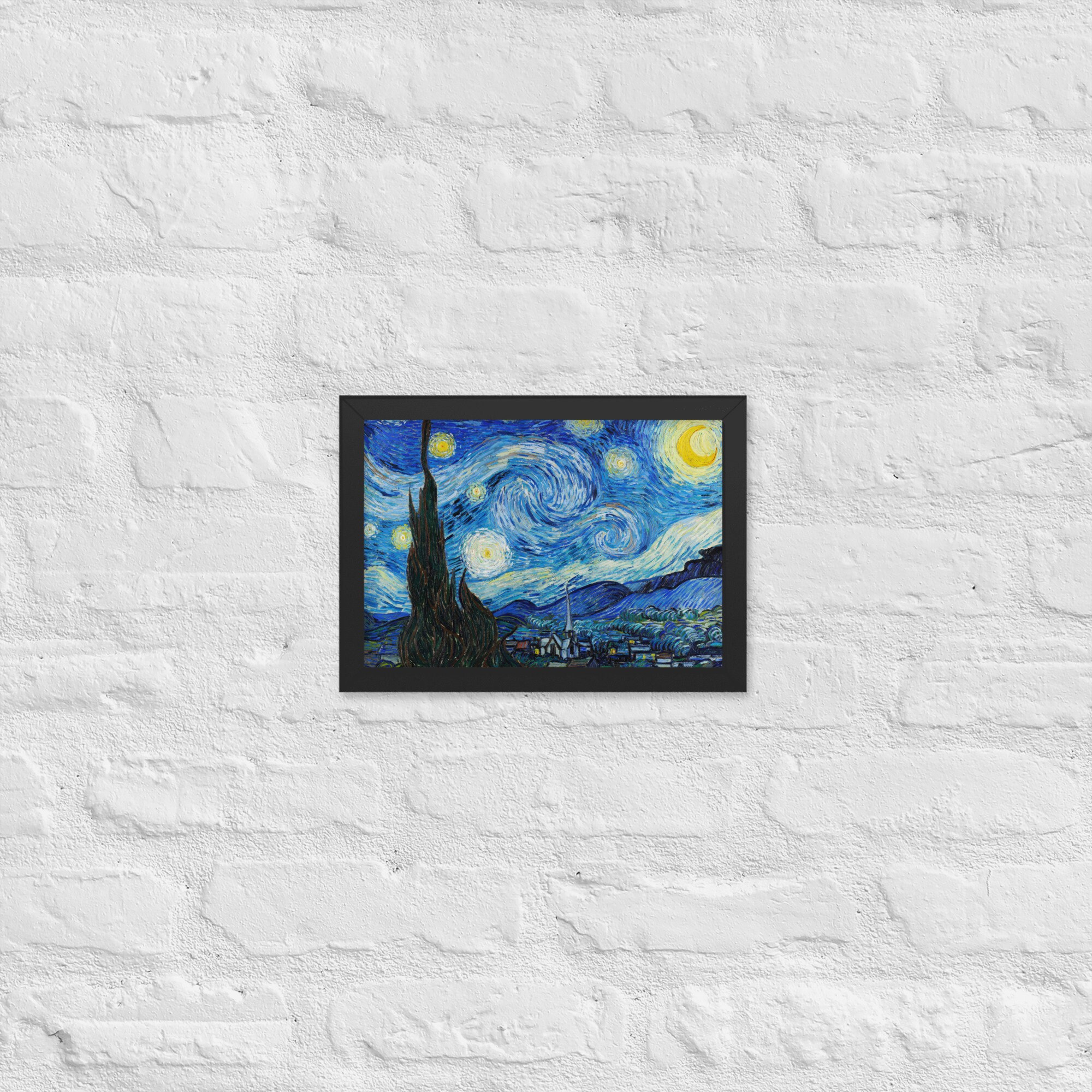 Vincent Van Gogh the Starry Night Framed Poster - Etsy