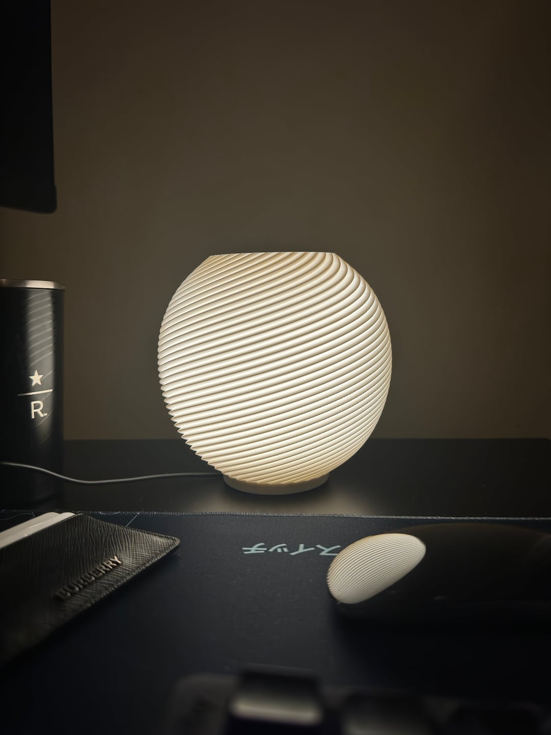 Sphere Lamp - Minimalist Warm Light for Work or Sleep - Etsy