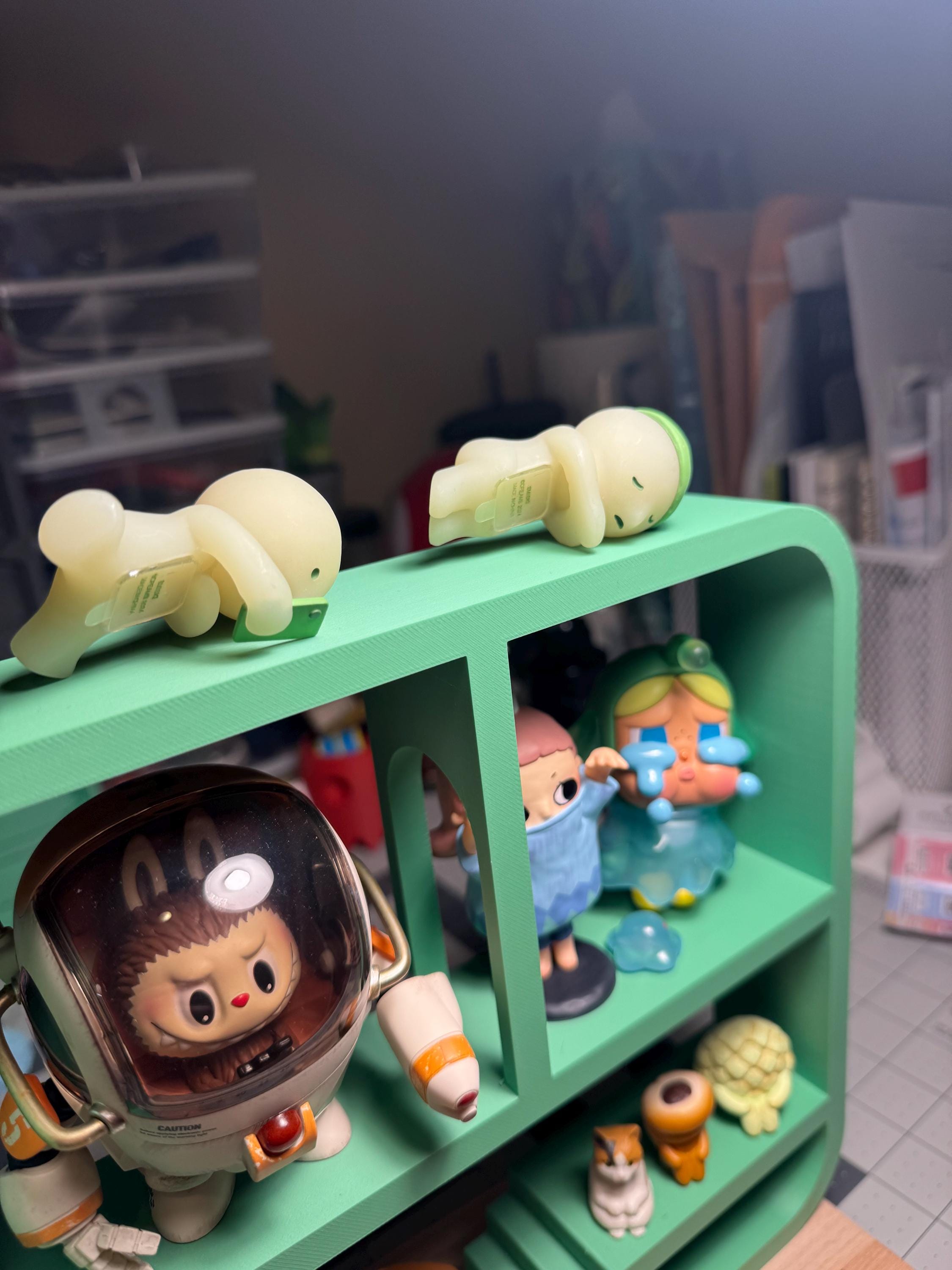 Art Toy Display Frame for Smiski - 3D Printed Green Square Home for ...