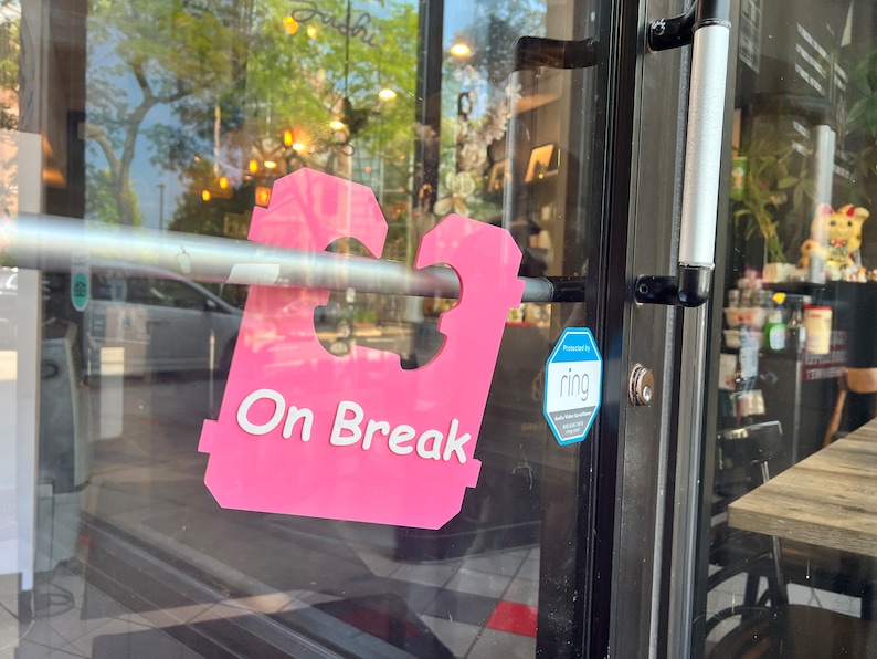 On Break Bread Tag Sign - on Break - Signage - Foodie Gift - Restaurant ...